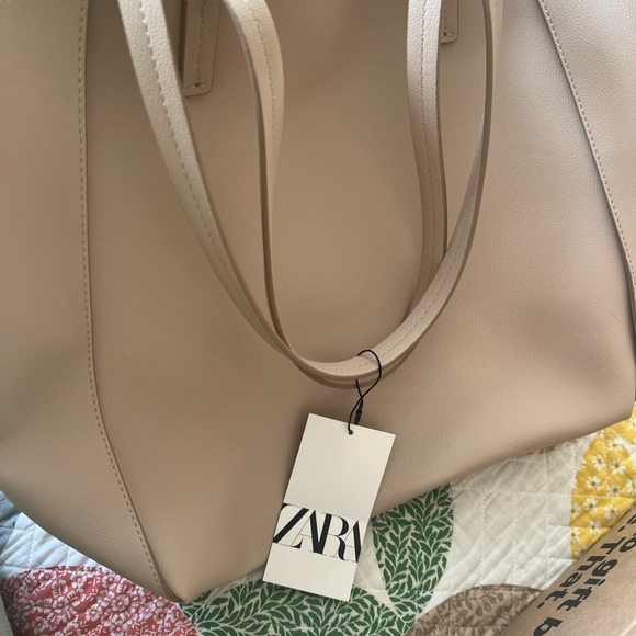 Zara | Bags | Zara Colored Leather Shopper Bag | Poshmark